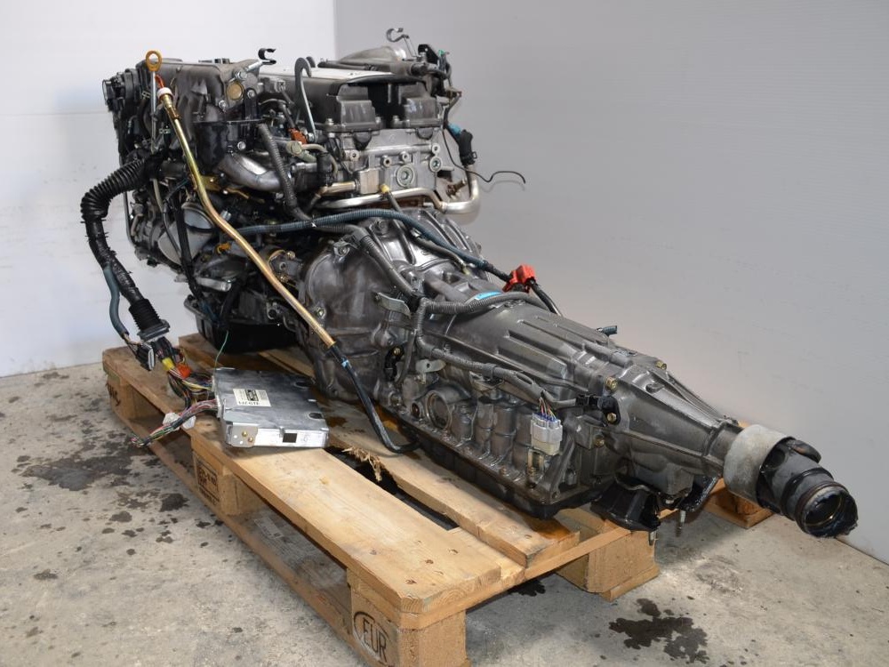 JDM TOYOTA 1JZGTE VVTI TURBO ENGINE 1JZ FRONT SUMP TRANS WIRING ECU 1JZ ...