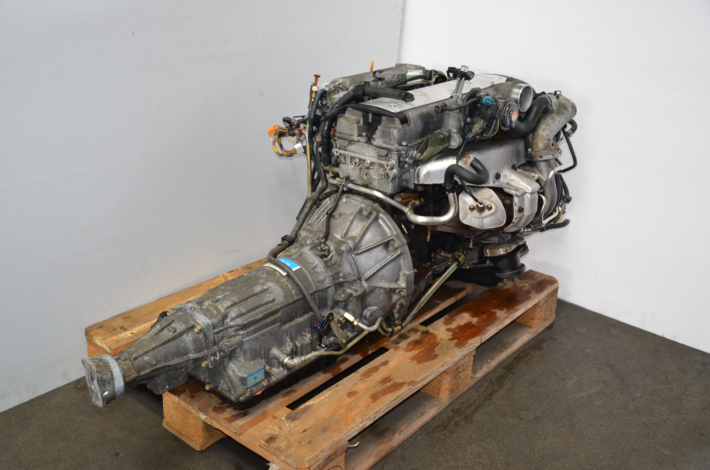 JDM TOYOTA 1JZGTE VVTI TURBO ENGINE 1JZ FRONT SUMP TRANS WIRING ECU 1JZ ...