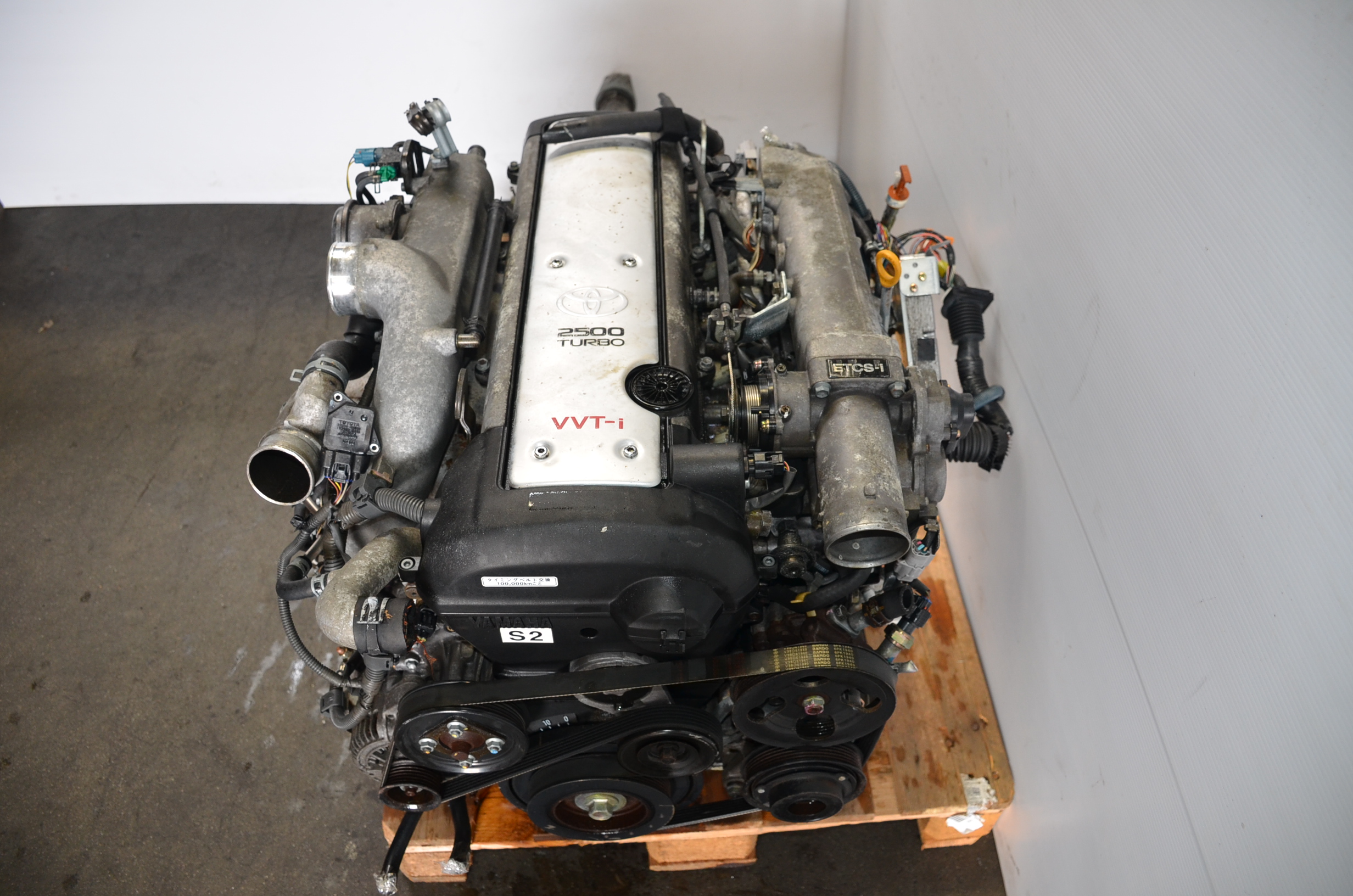JDM TOYOTA 1JZGTE VVTI TURBO ENGINE 1JZ FRONT SUMP TRANS WIRING ECU 1JZ ...